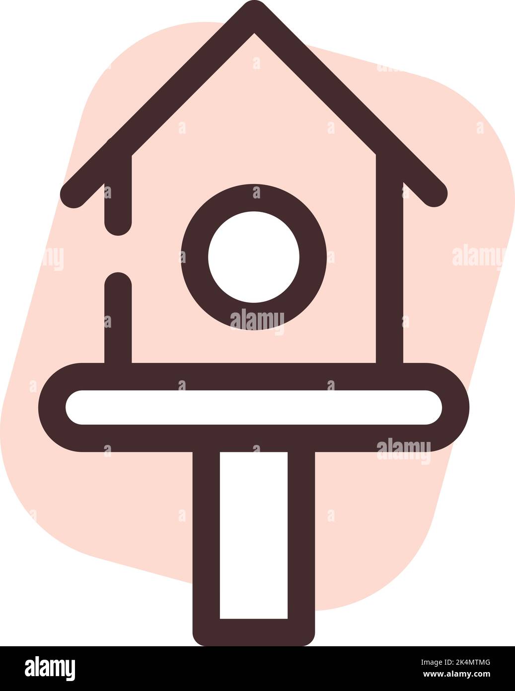 Birds nest, illustration, vector on a white background Stock Vector ...