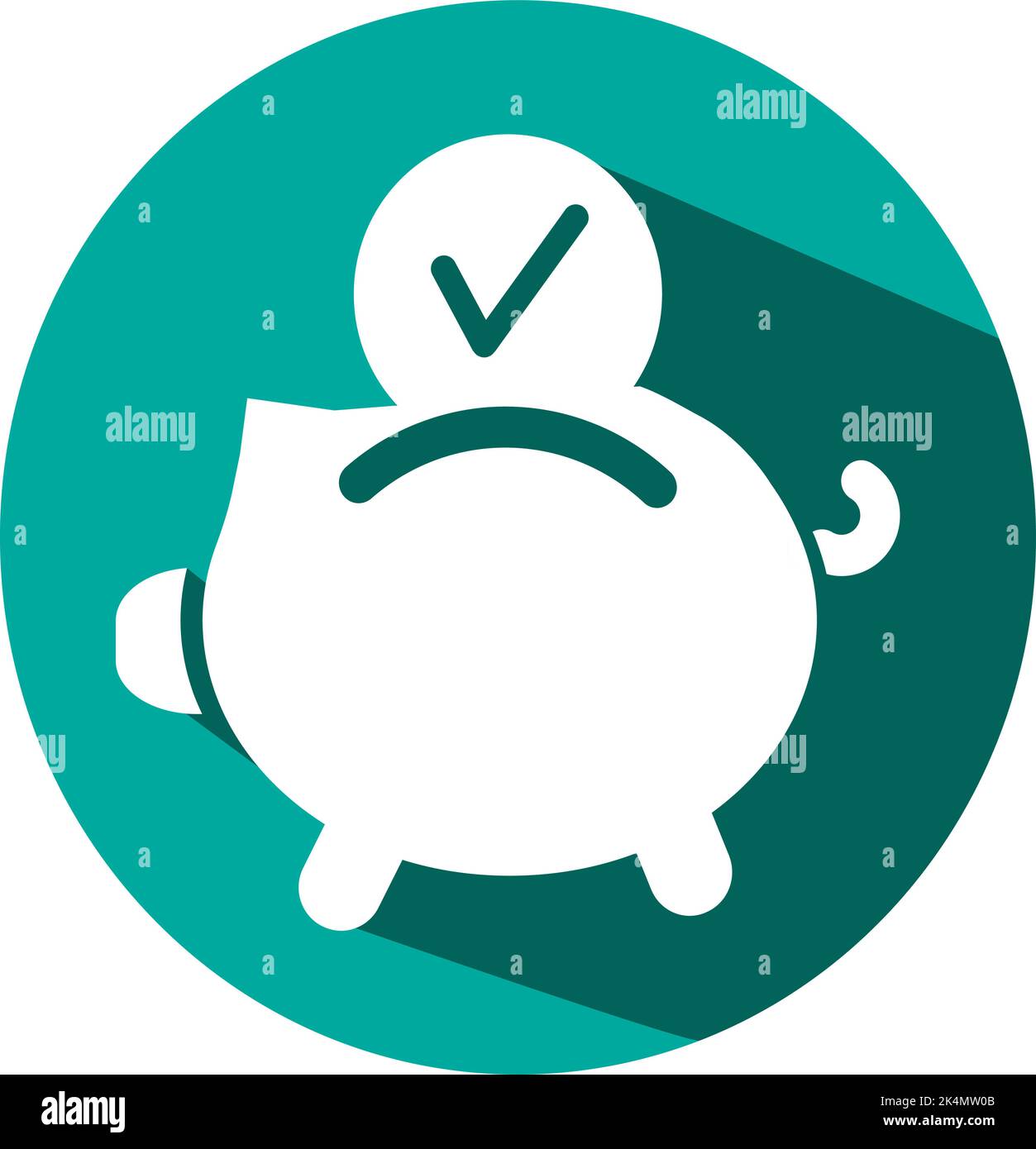 Money savings, illustration, vector on a white background Stock Vector ...