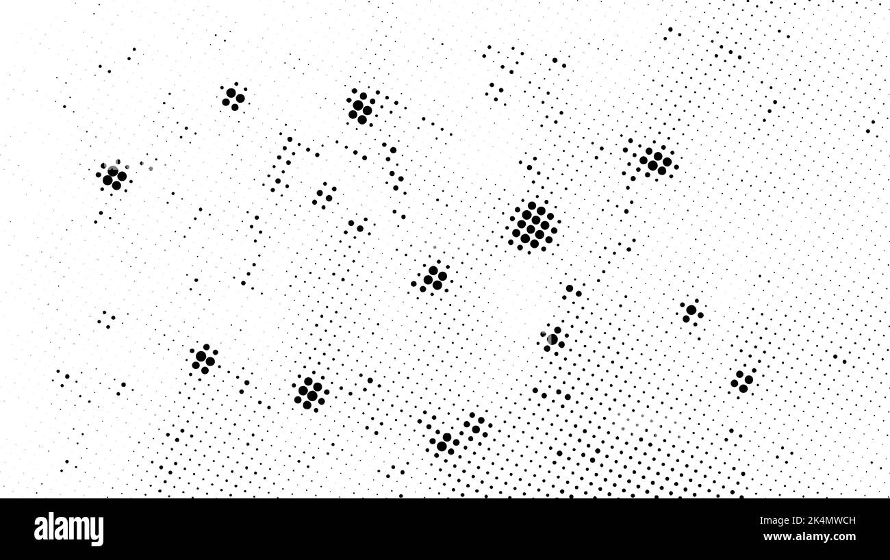 Grunge halftone texture. Comic pixelated spots and drops. Dirty white ...