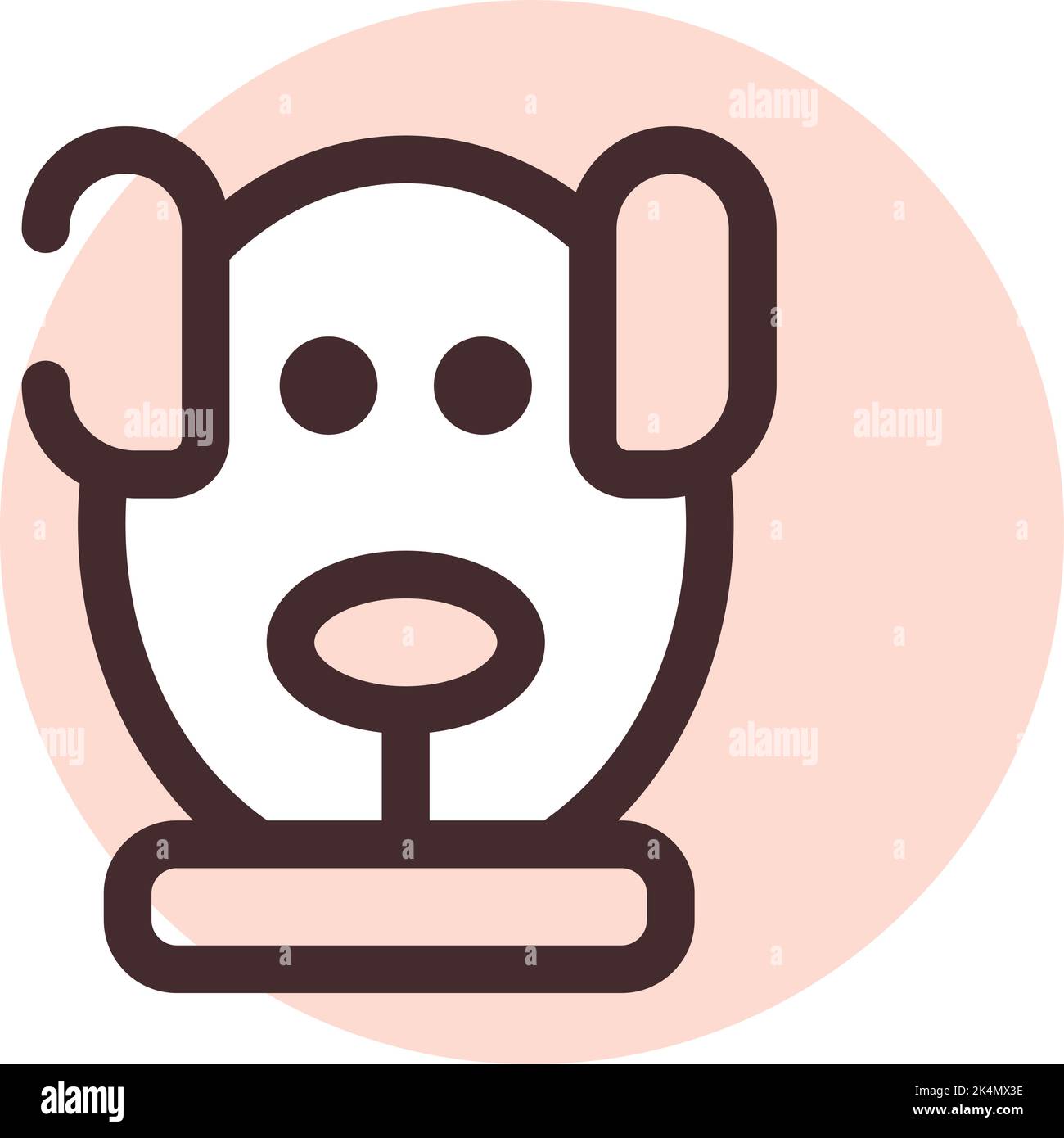 Dog pet, illustration, vector on a white background Stock Vector Image ...