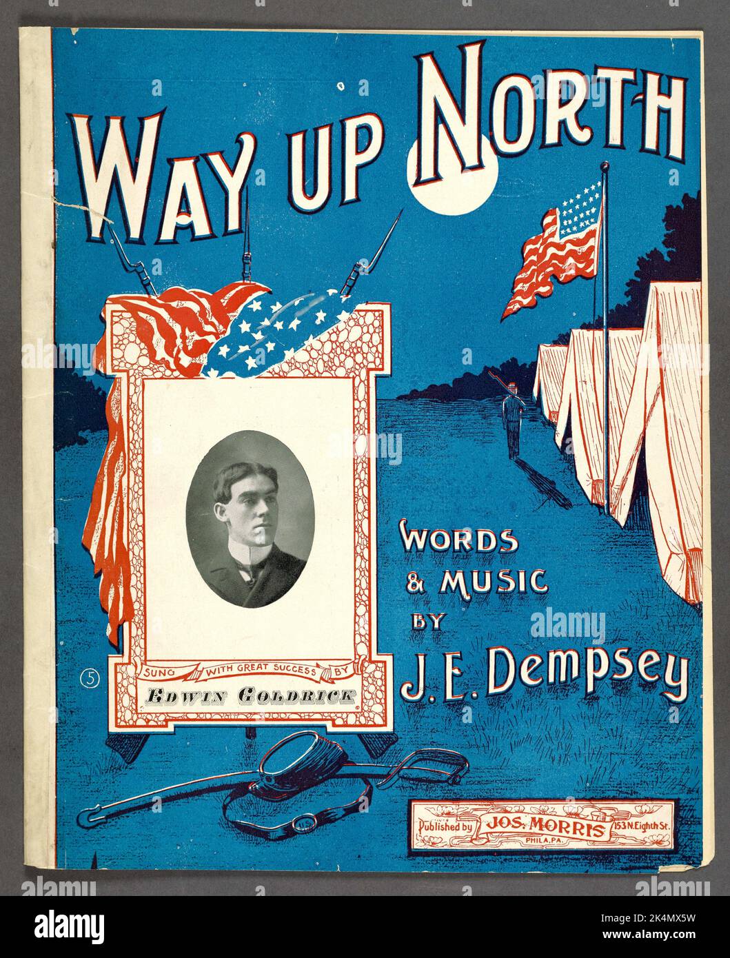 Way up north Additional title: 'Way up north there's a grave not far ...
