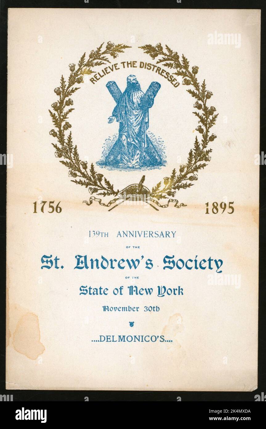 Delmonico menu hi-res stock photography and images - Alamy