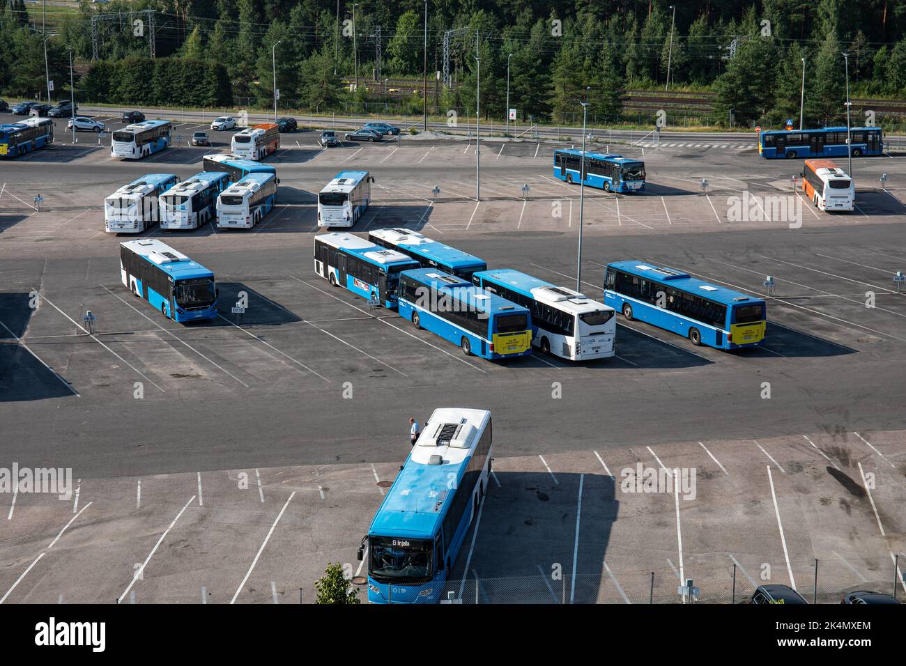 HSL Helsingin Bussiliikenne bus base in Pohjois-Pasila district of ...