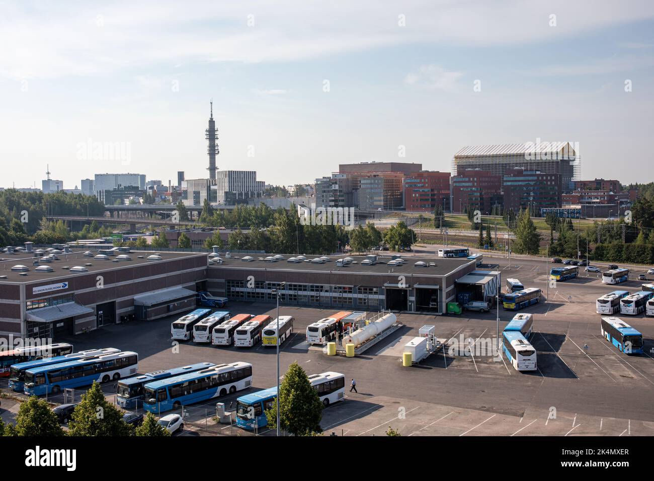 HSL Helsingin Bussiliikenne bus depot or garage in Pohjois-Pasila ...