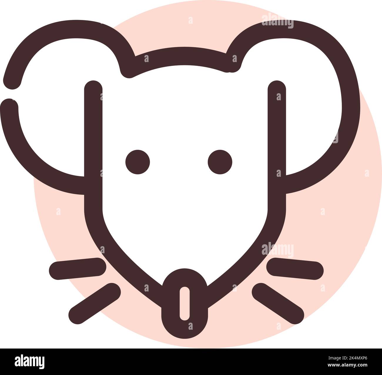 Pet mouse, illustration, vector on a white background Stock Vector ...