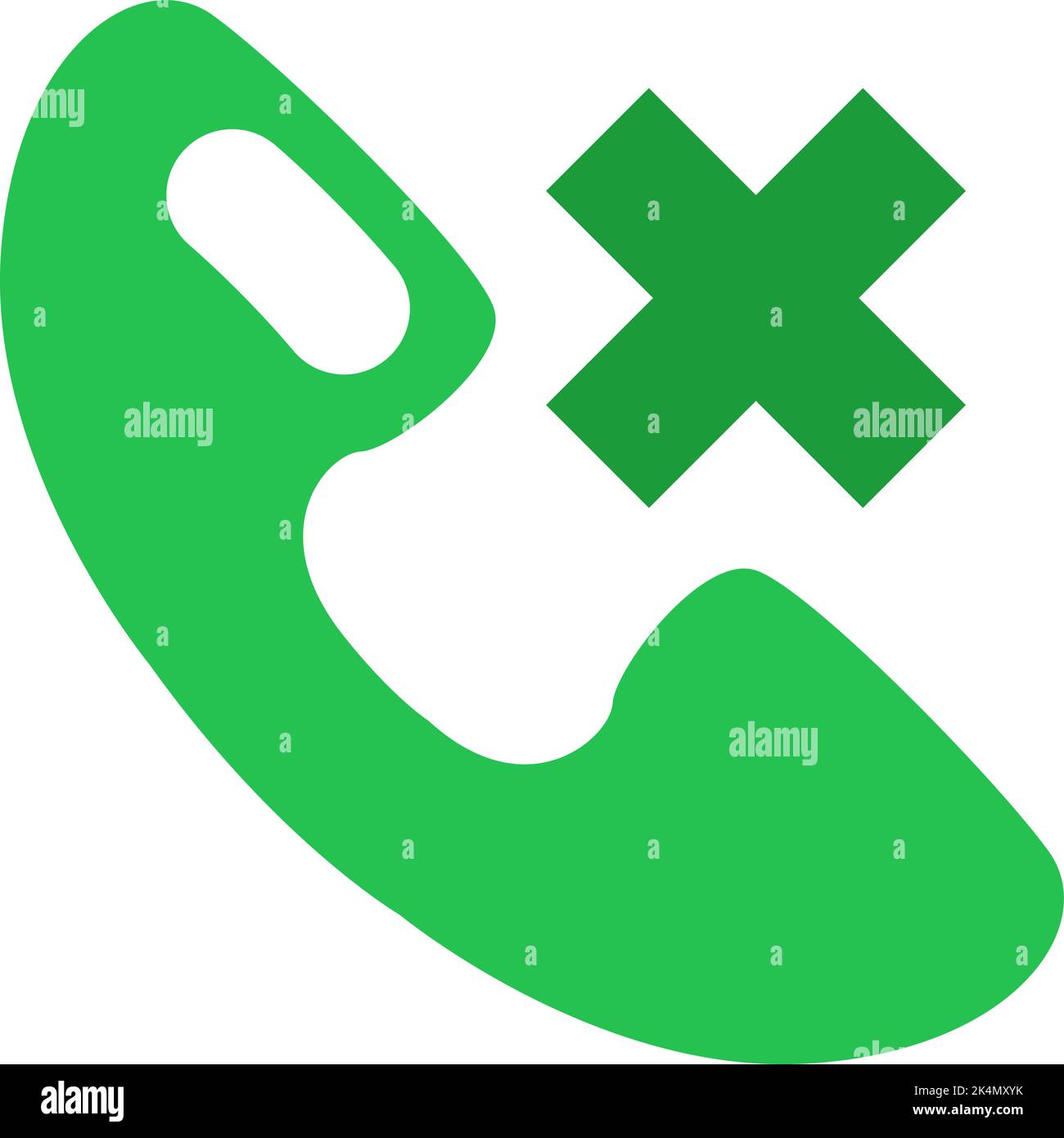 Missed call, illustration, vector on a white background Stock Vector ...