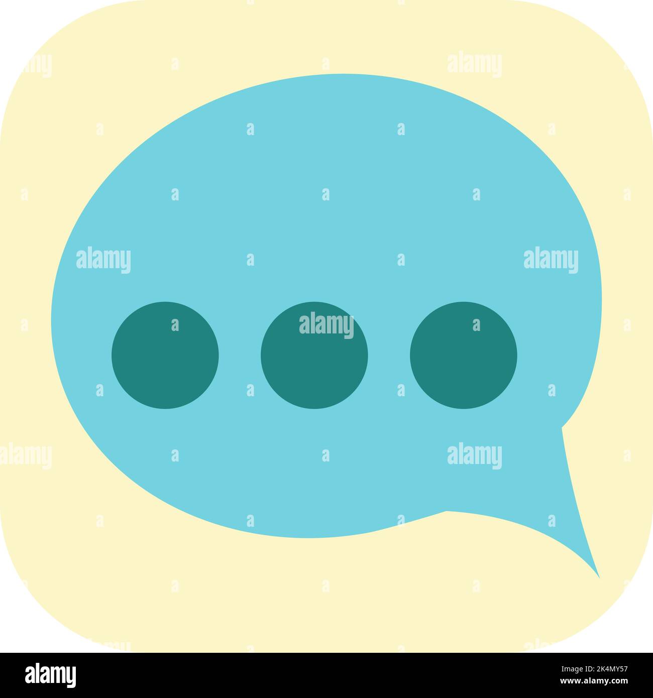 Message app icon messaging Cut Out Stock Images & Pictures - Alamy