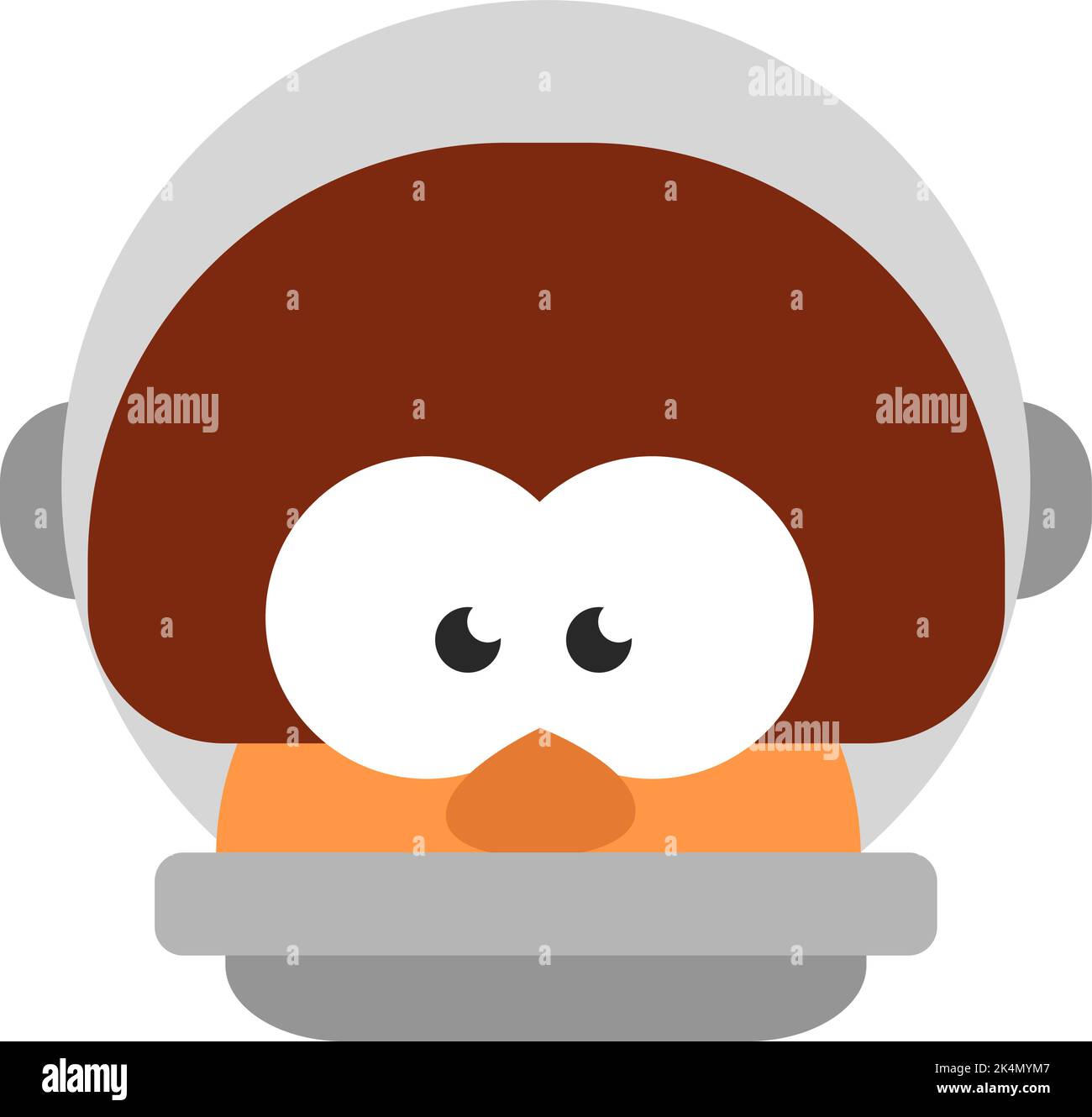 Astronaut mushroom, illustration, vector on a white background Stock ...