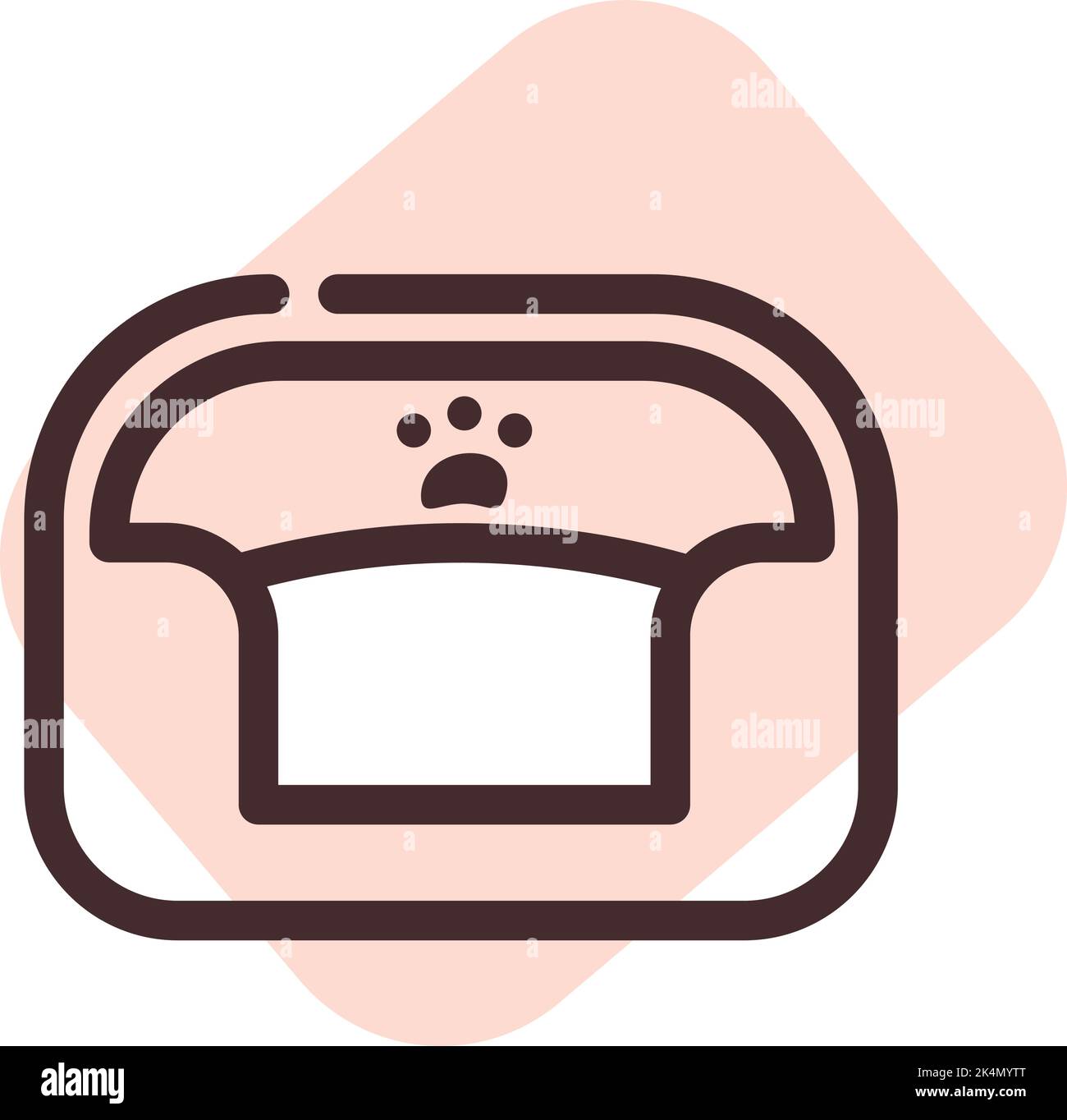 Dog on a bed Stock Vector Images - Alamy
