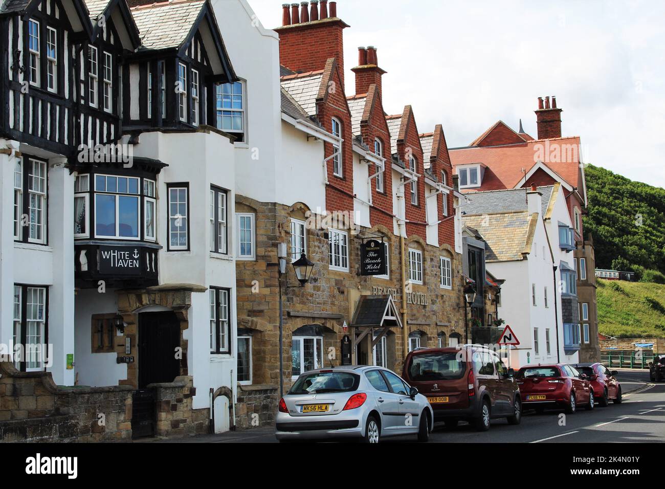 Sandsend - England Stock Photo - Alamy