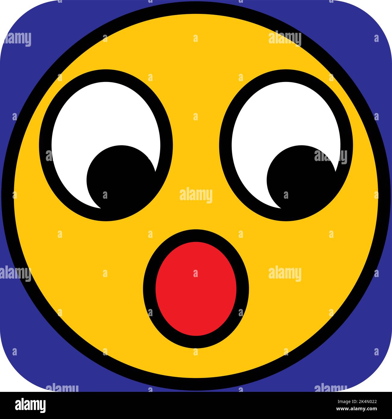 Surprised emoji icon vector vectors hi-res stock photography and images ...
