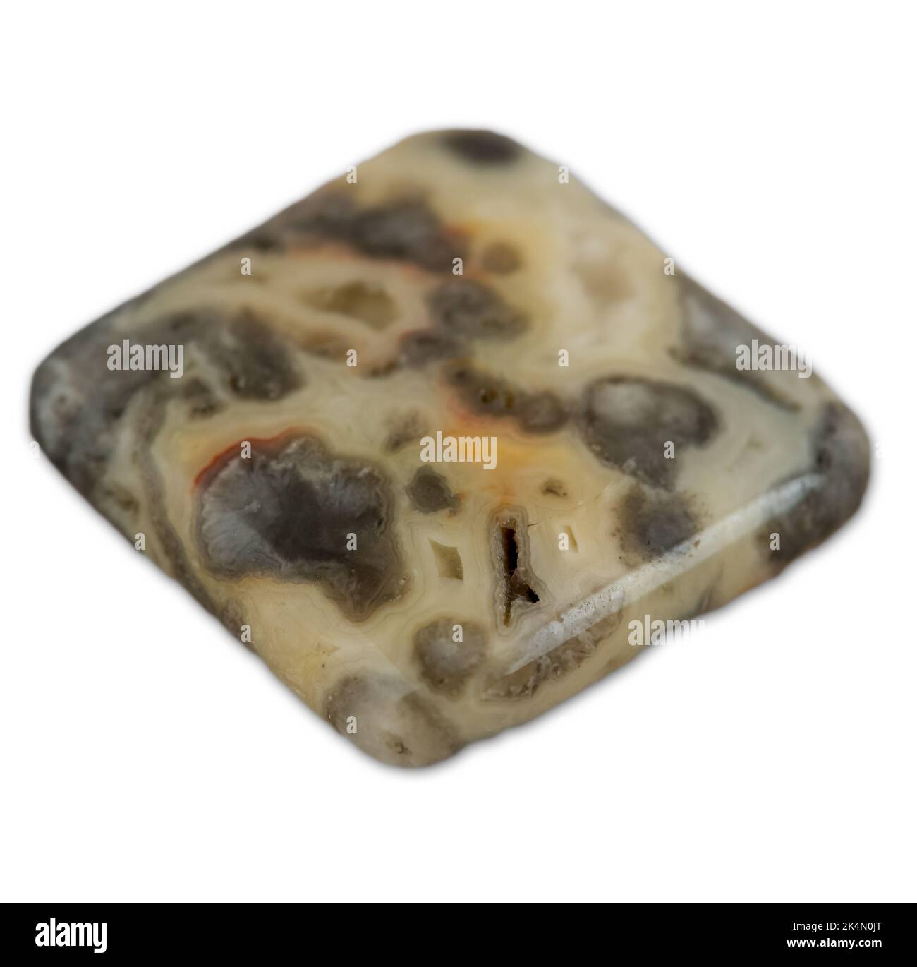 Fish eye agate isolated on the white background Stock Photo - Alamy