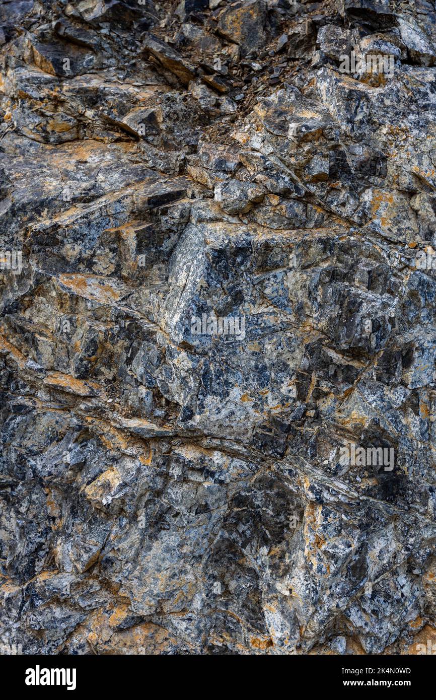 Closeup of the outcrop of ophiolite rocks Stock Photo - Alamy
