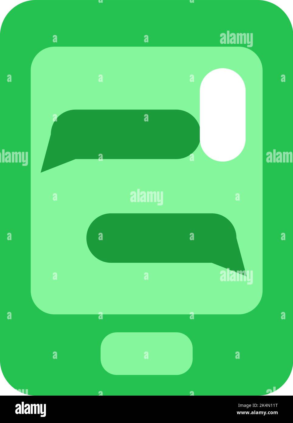 Phone chat, illustration, vector on a white background Stock Vector ...