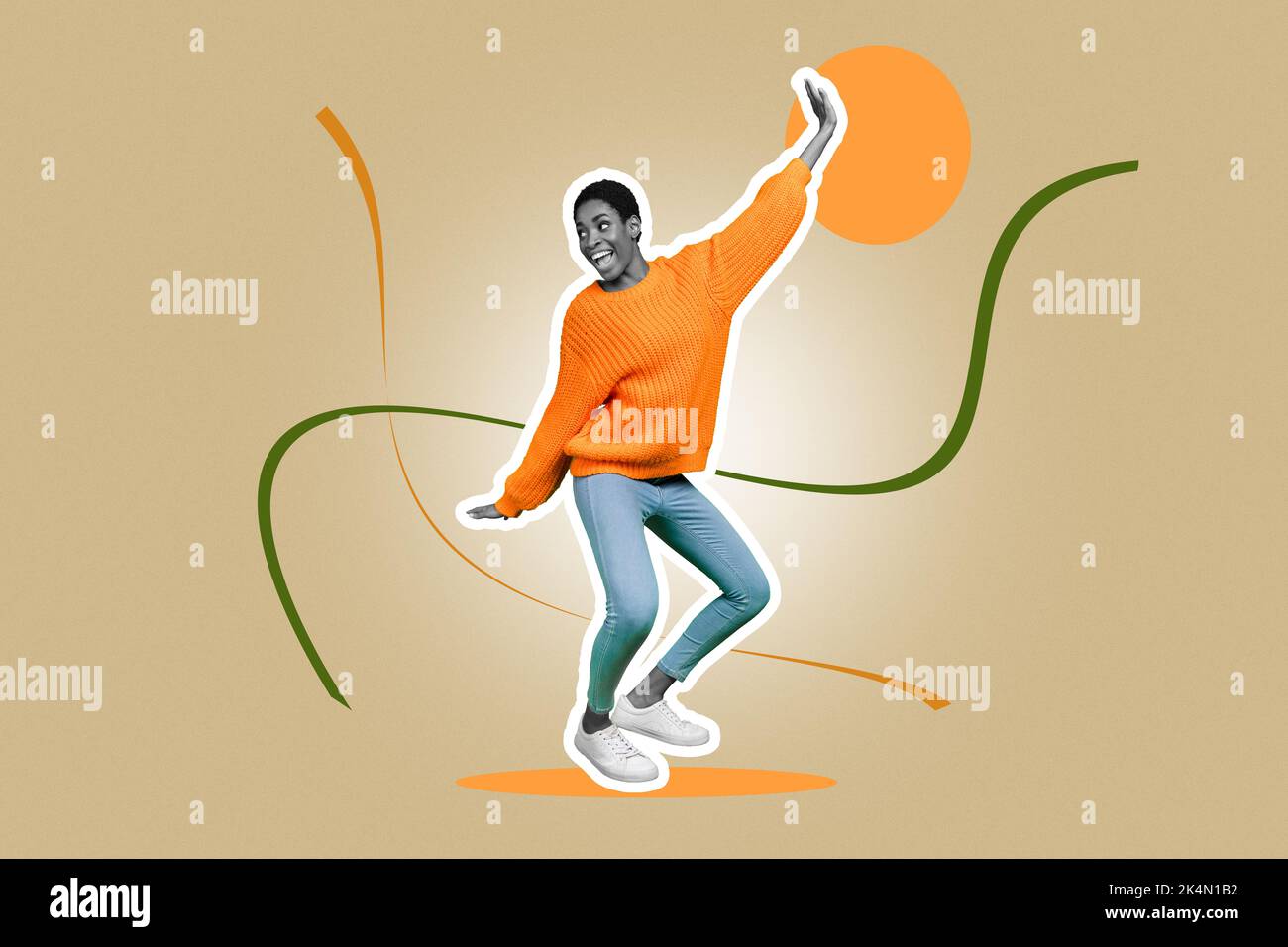 Magazine advert collage of transgender youth having party enjoying ...