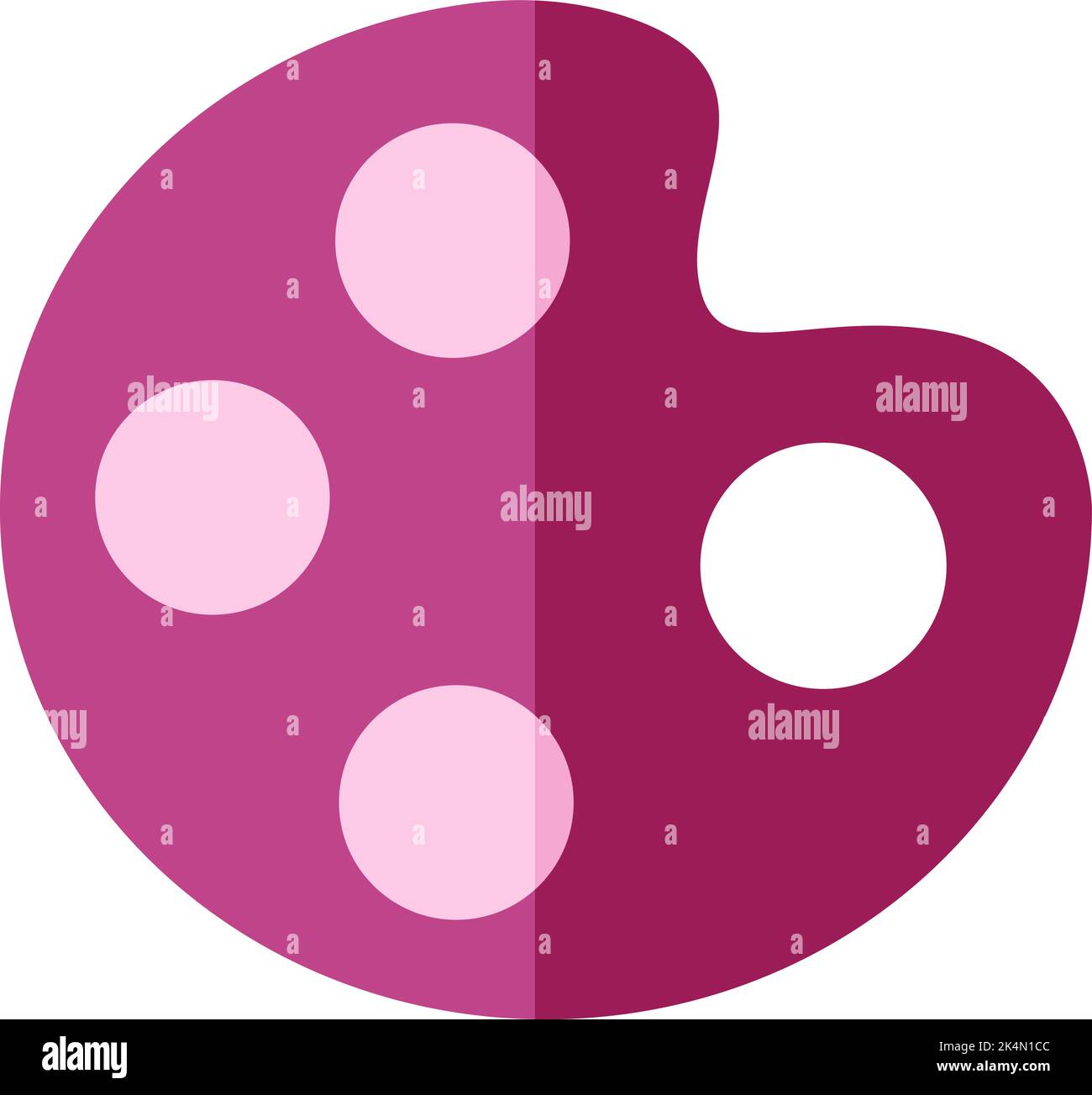 Pink color palette, illustration, vector on a white background Stock ...