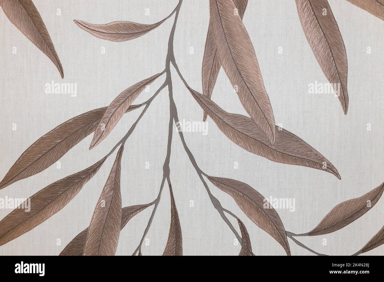 Tropical leaf wallpaper with natural leaves pattern design Stock Photo ...