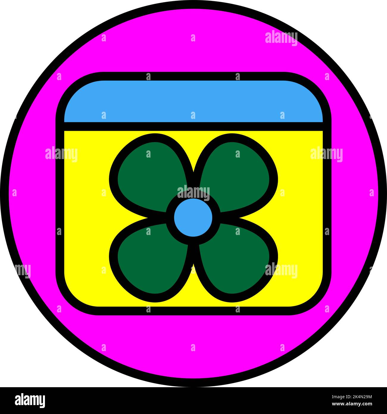 Spring calender, illustration, vector on a white background Stock ...