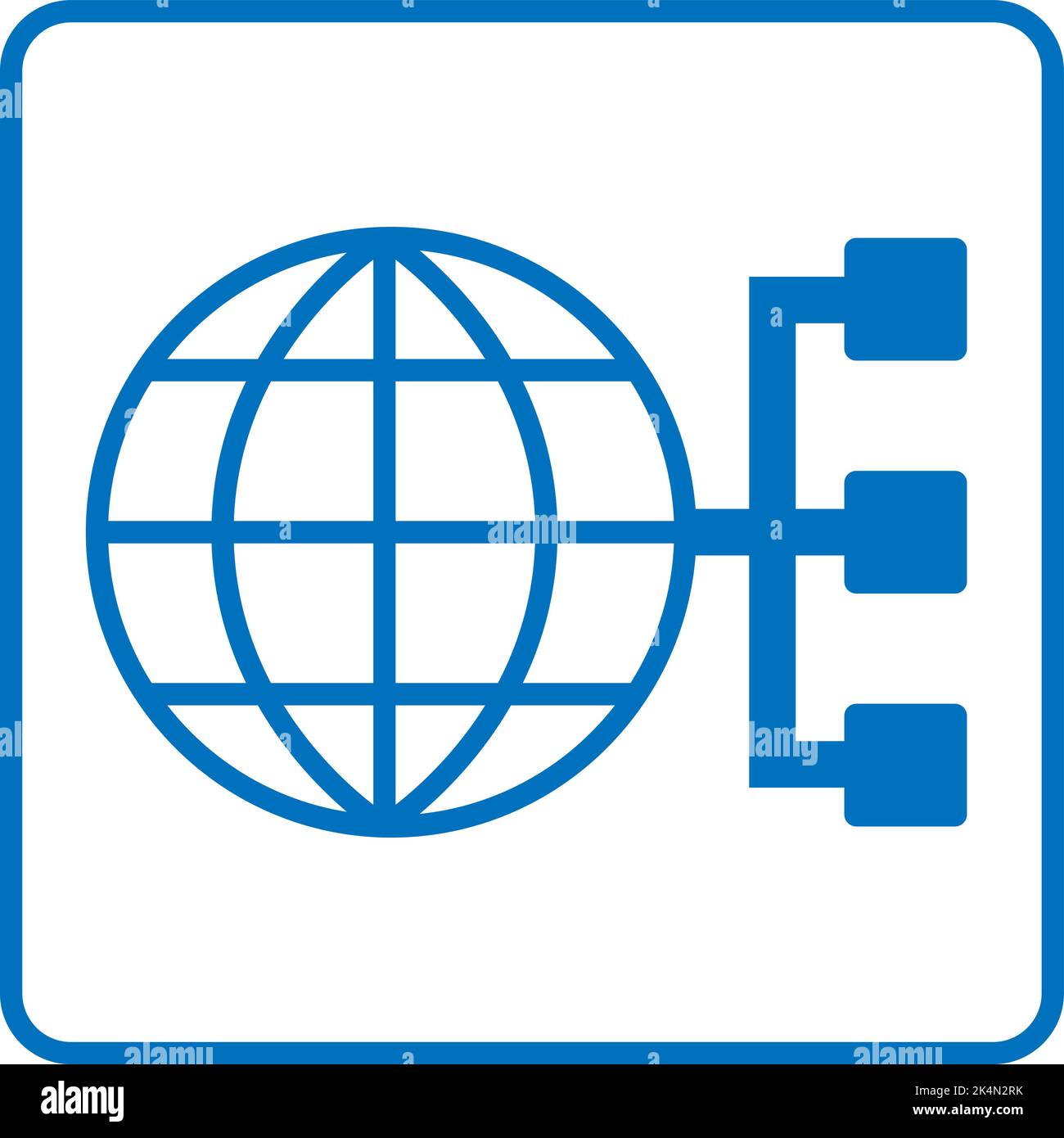 Development internet connection, illustration, vector on a white ...