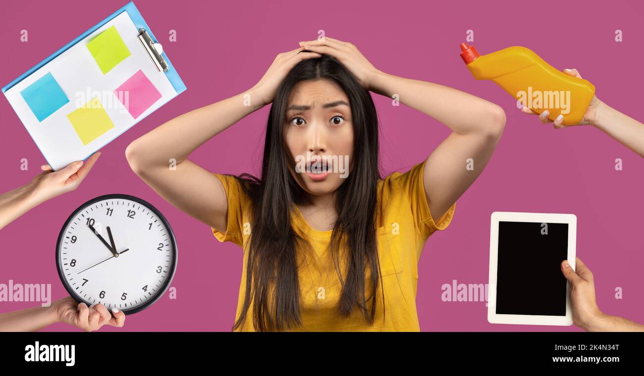 Busy head concept hi-res stock photography and images - Alamy