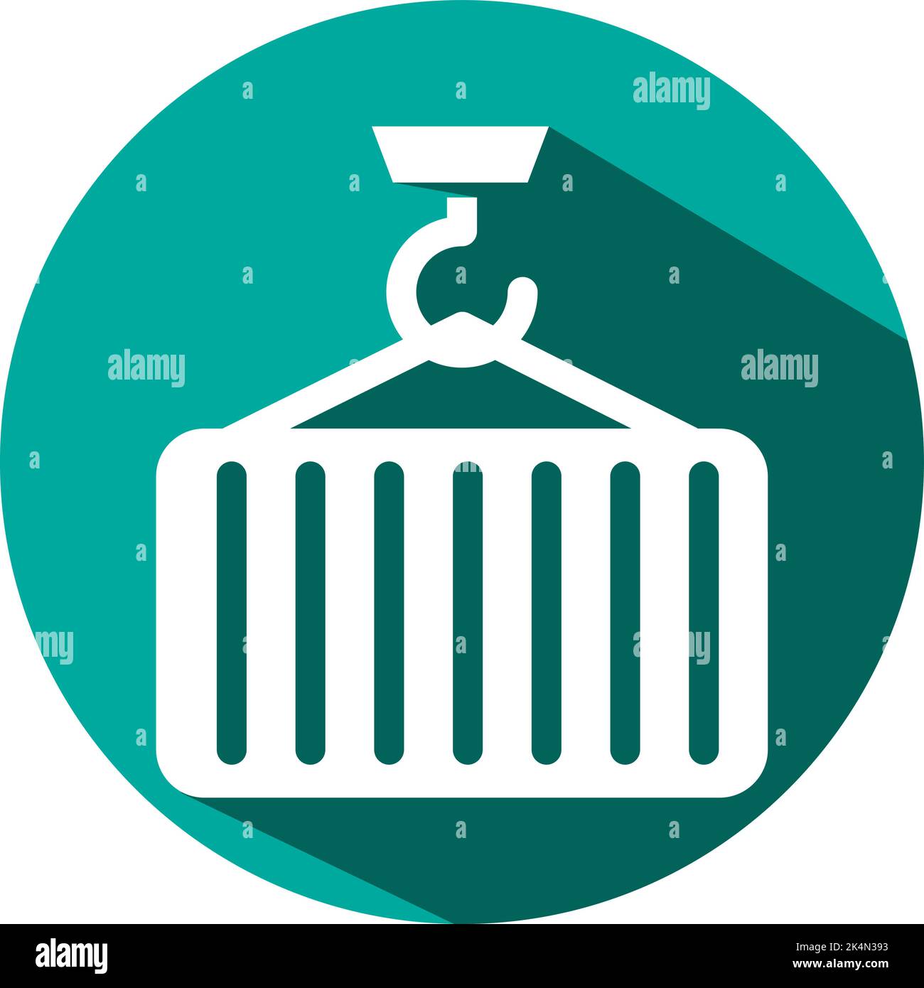 Shipping container, illustration, vector on a white background Stock ...