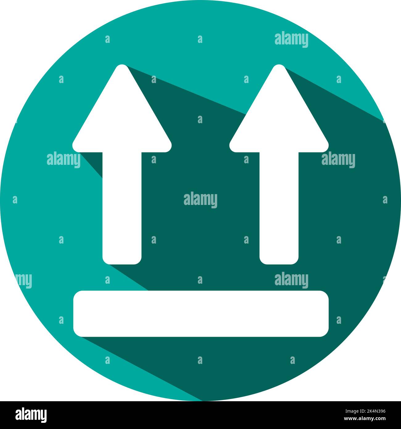 Shipping this side up, illustration, vector on a white background Stock ...