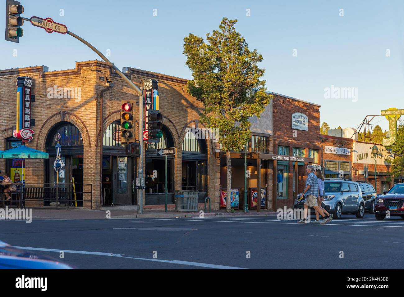 FLAGSTAFF, ARIZONA - SEPTEMBER 1, 2022: Street scene in downtown ...