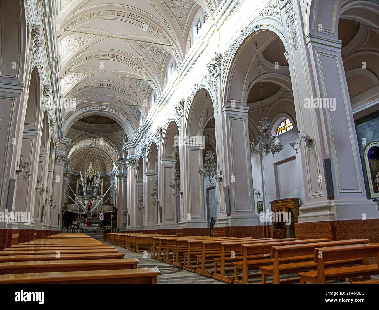 Interior of St. Mary of the Alms Cathedral (Pontificia Basilica ...