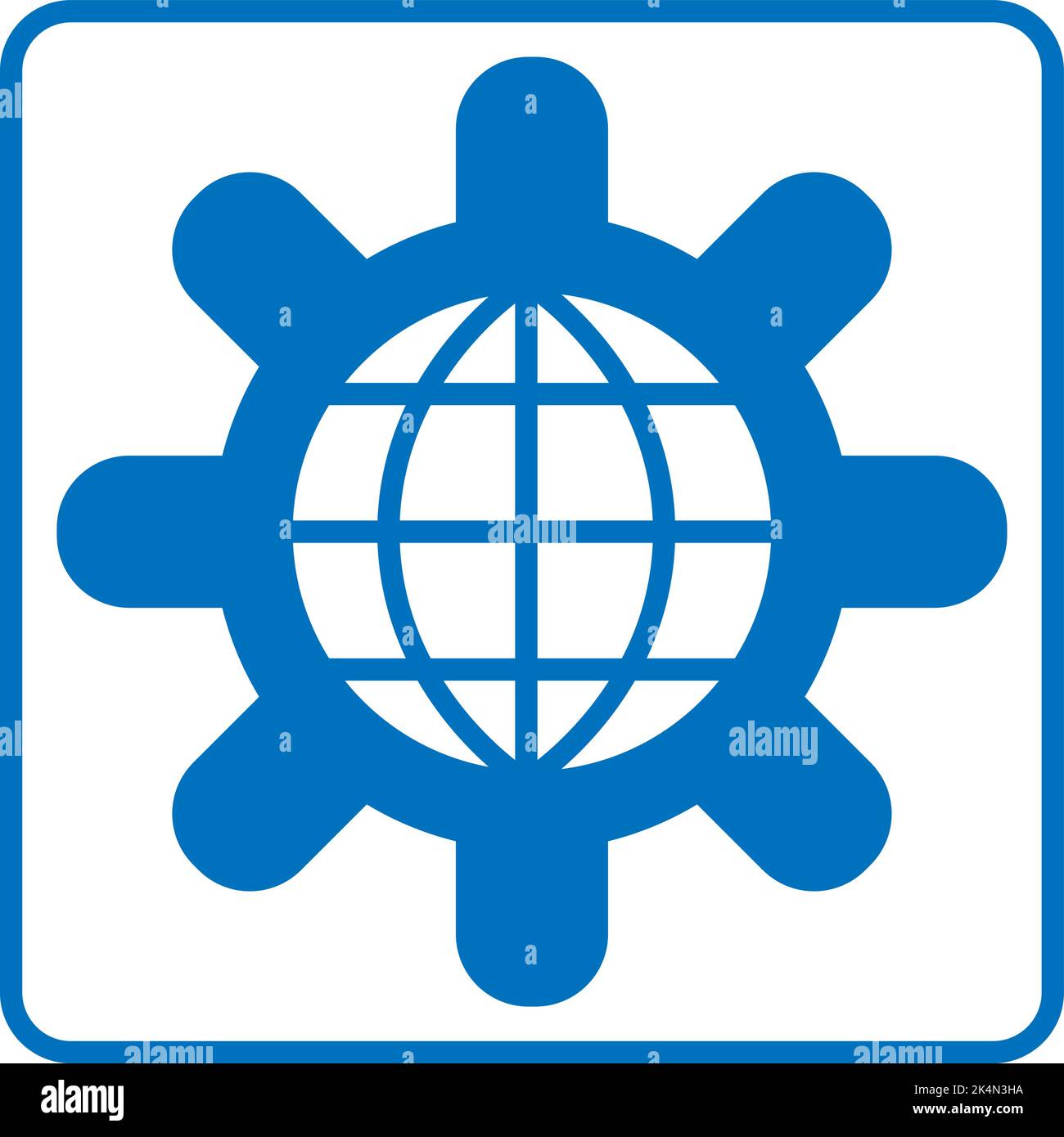 Global network settings icon hi-res stock photography and images - Alamy
