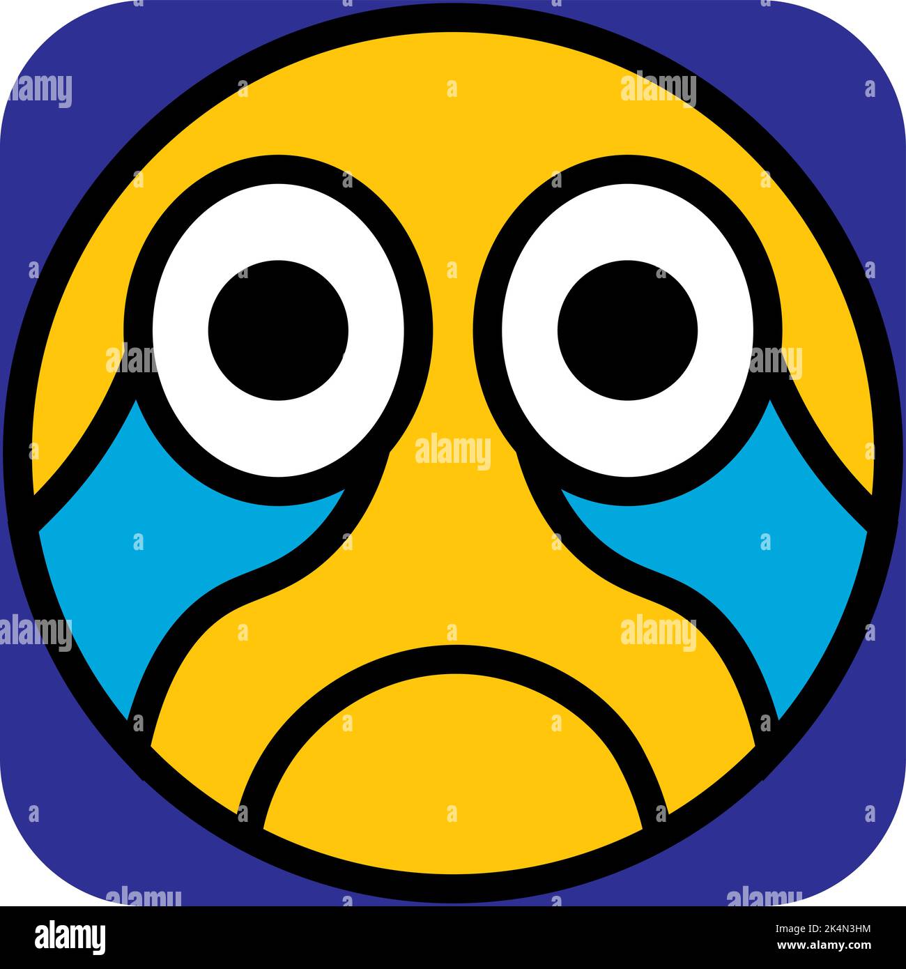Tears of joy emoticon Cut Out Stock Images & Pictures - Alamy