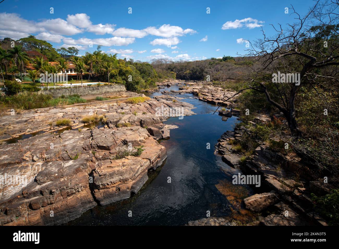 Cipó river crossing Serra do Cipó town, Minas Gerais, Brazil Stock ...