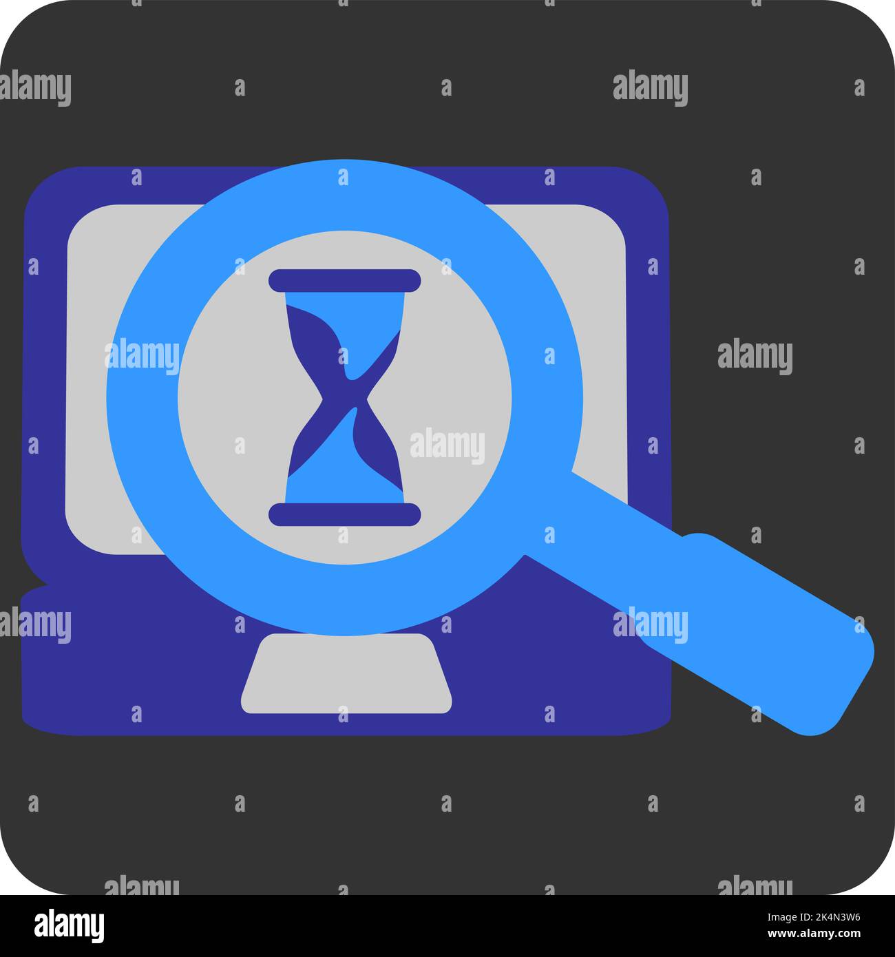 Development loading time, illustration, vector on a white background ...