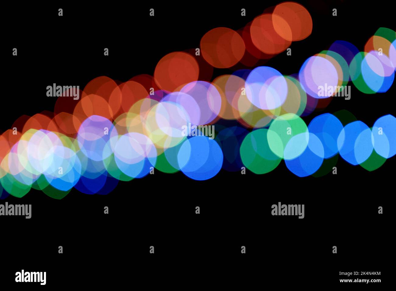 Abstract magic background with bokeh effect. Three multicolored ...