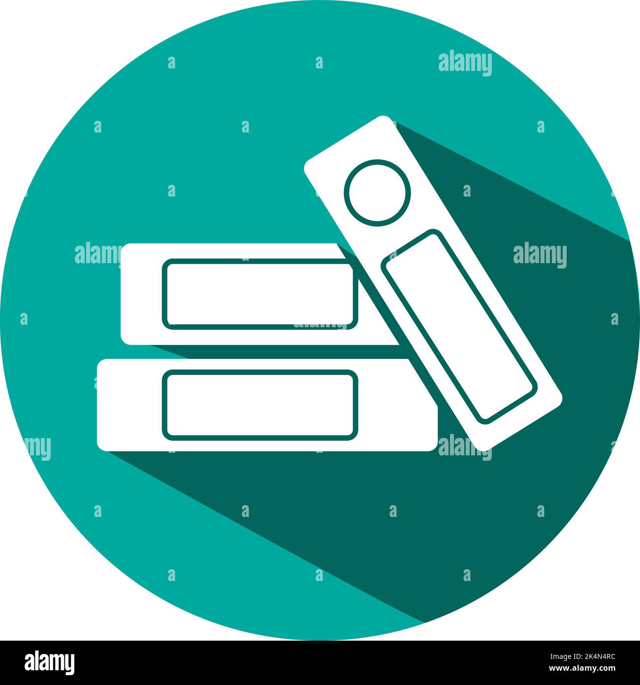Stationery file holder, illustration, vector on a white background ...