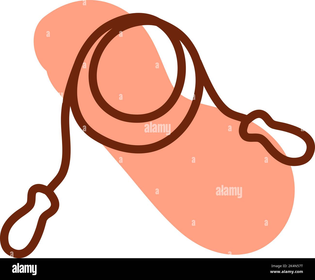 Man jumping on jump rope Stock Vector Images - Alamy