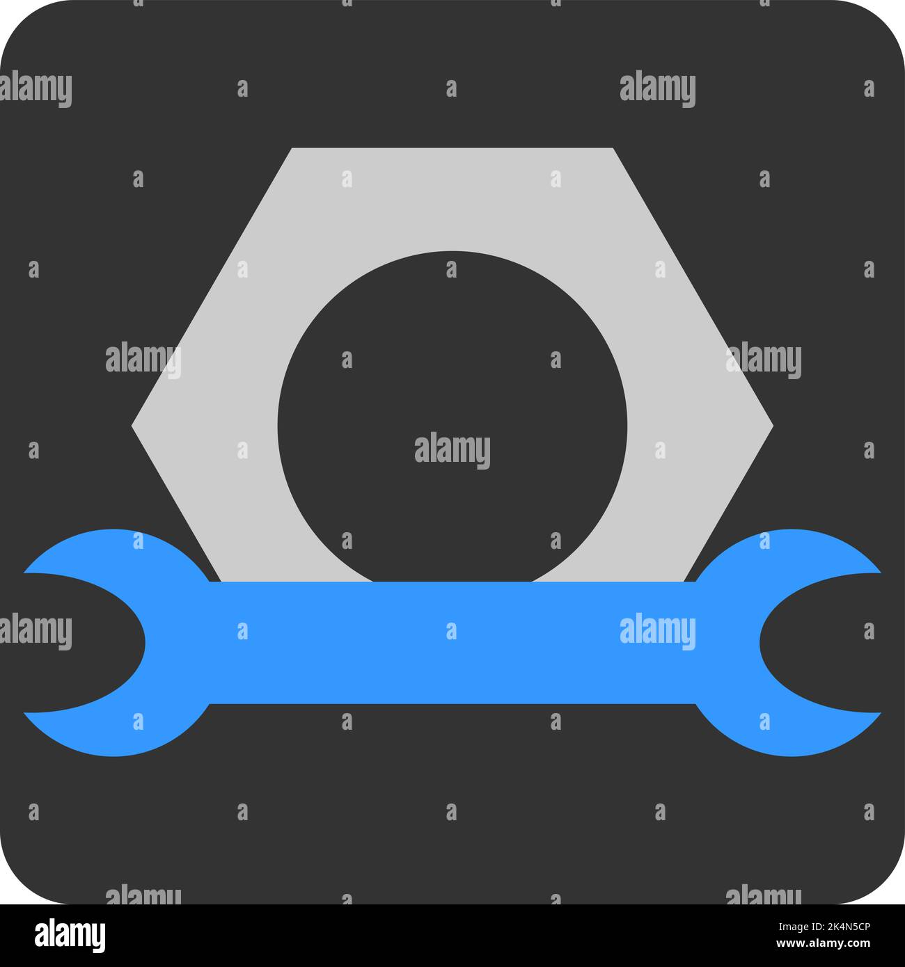 Development settings fix, illustration, vector on a white background ...