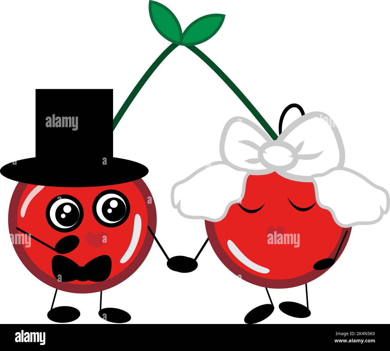 Illustration blooming flower Cut Out Stock Images & Pictures - Alamy