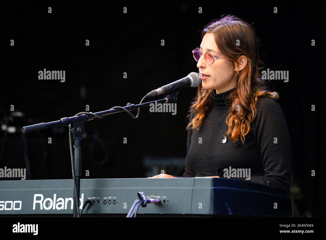 New York folk singer Johanna Samuels plays Walled Garden Stage at Green ...