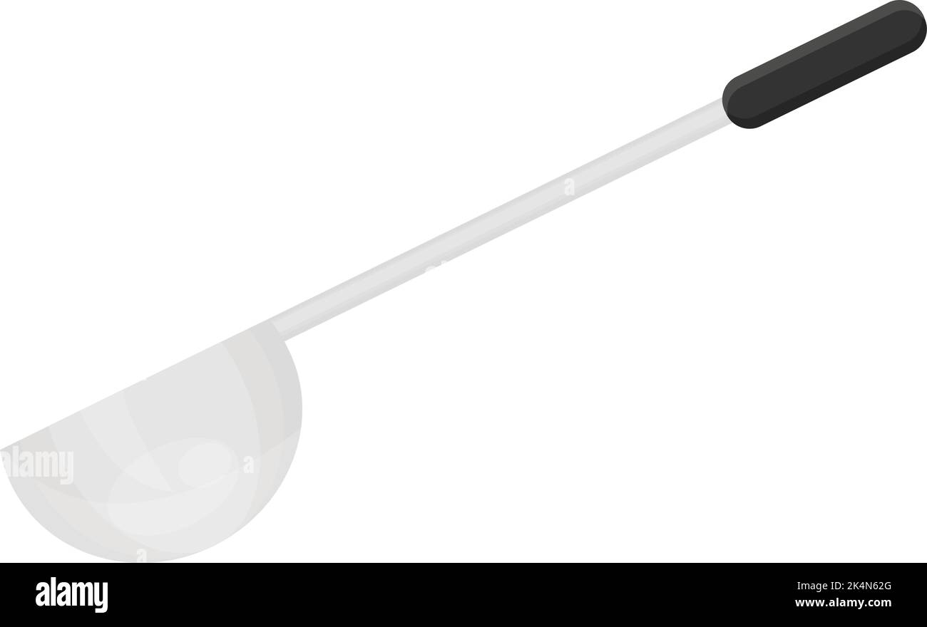 Big professional laddle, illustration, vector on a white background ...
