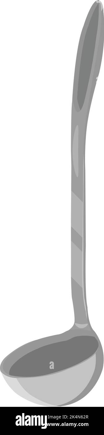 Small laddle, illustration, vector on a white background Stock Vector ...