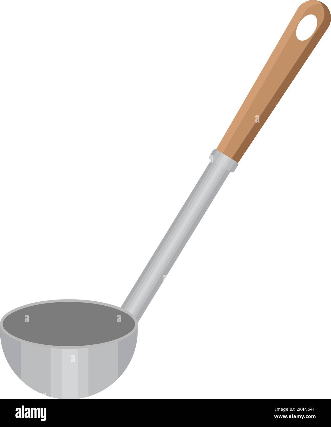 Culinary laddle, illustration, vector on a white background Stock ...