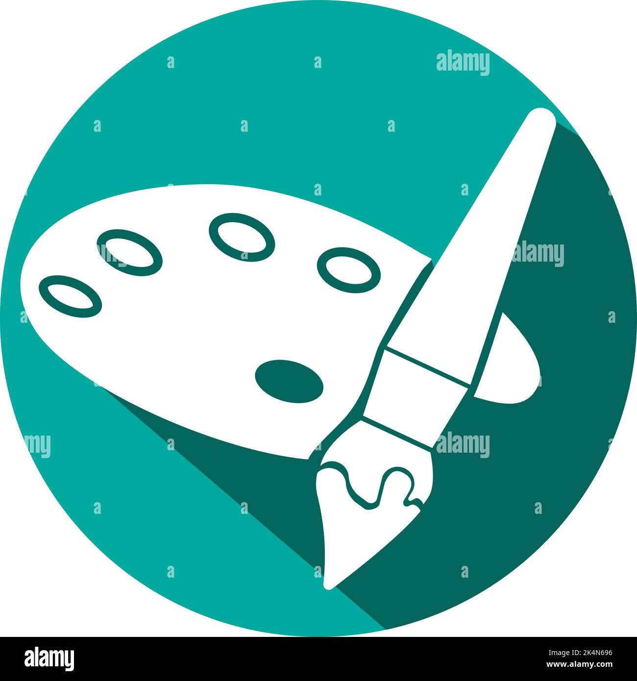 Stationery painting palette, illustration, vector on a white background ...