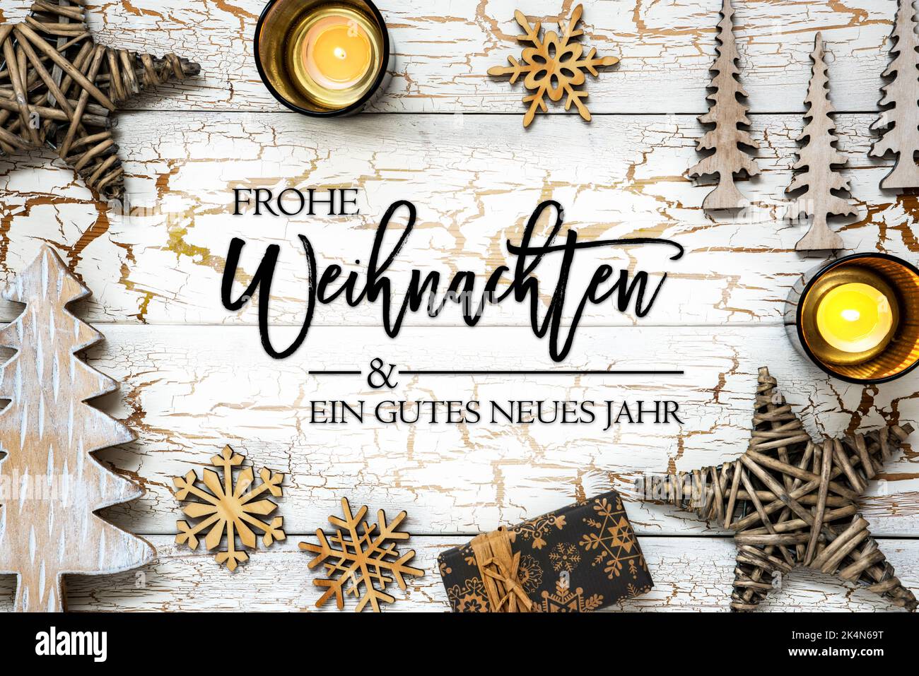Background, German Text Gutes Neues Means Happy New Year Stock Photo ...