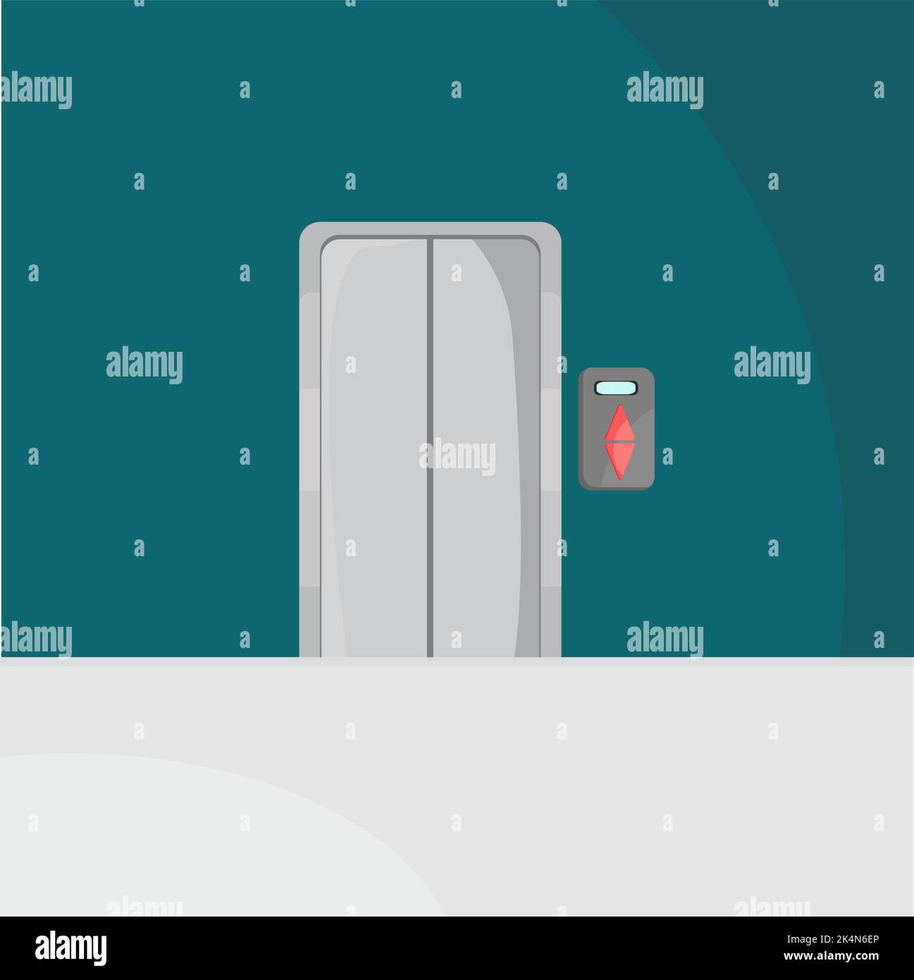 Building elevator, illustration, vector on a white background Stock ...