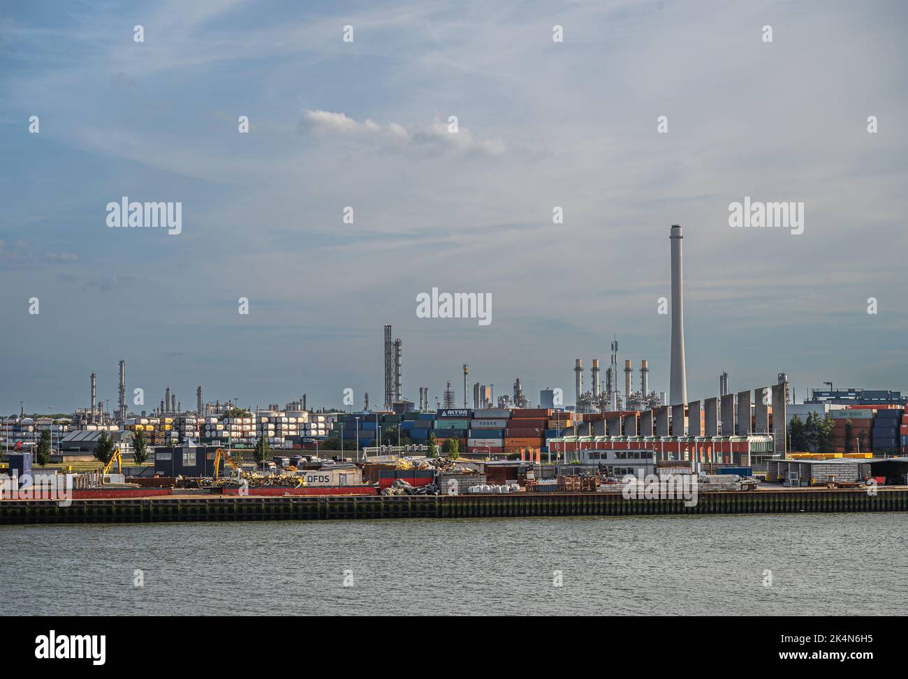 Rotterdam, Netherlands - July 11, 2022: Line of Stele marking South ...