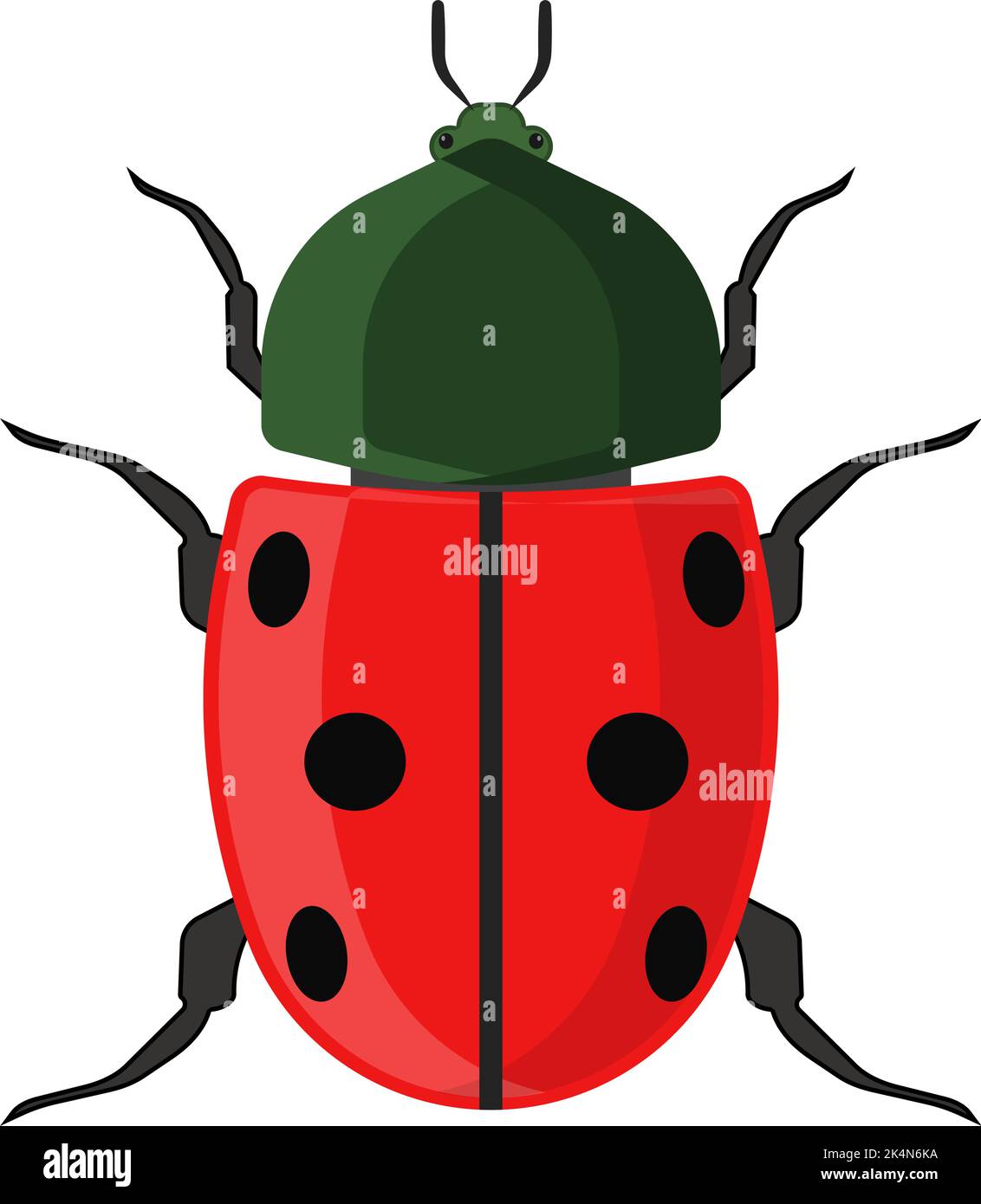 Cute red ladybug illustration hi-res stock photography and images - Alamy
