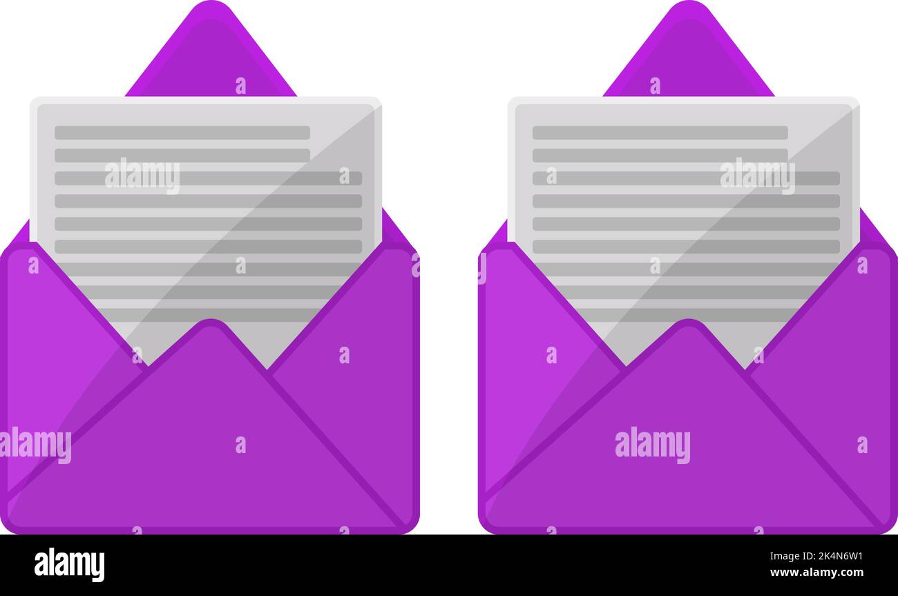 Purple letters, illustration, vector on a white background Stock Vector ...