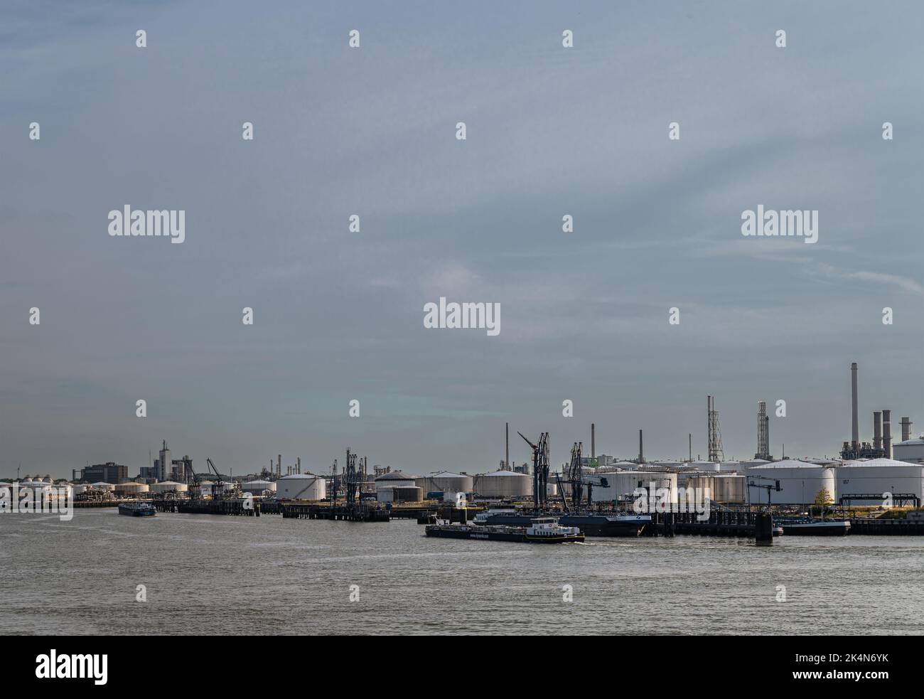 Rotterdam, Netherlands - July 11, 2022: Wide view, Koole terminal ...