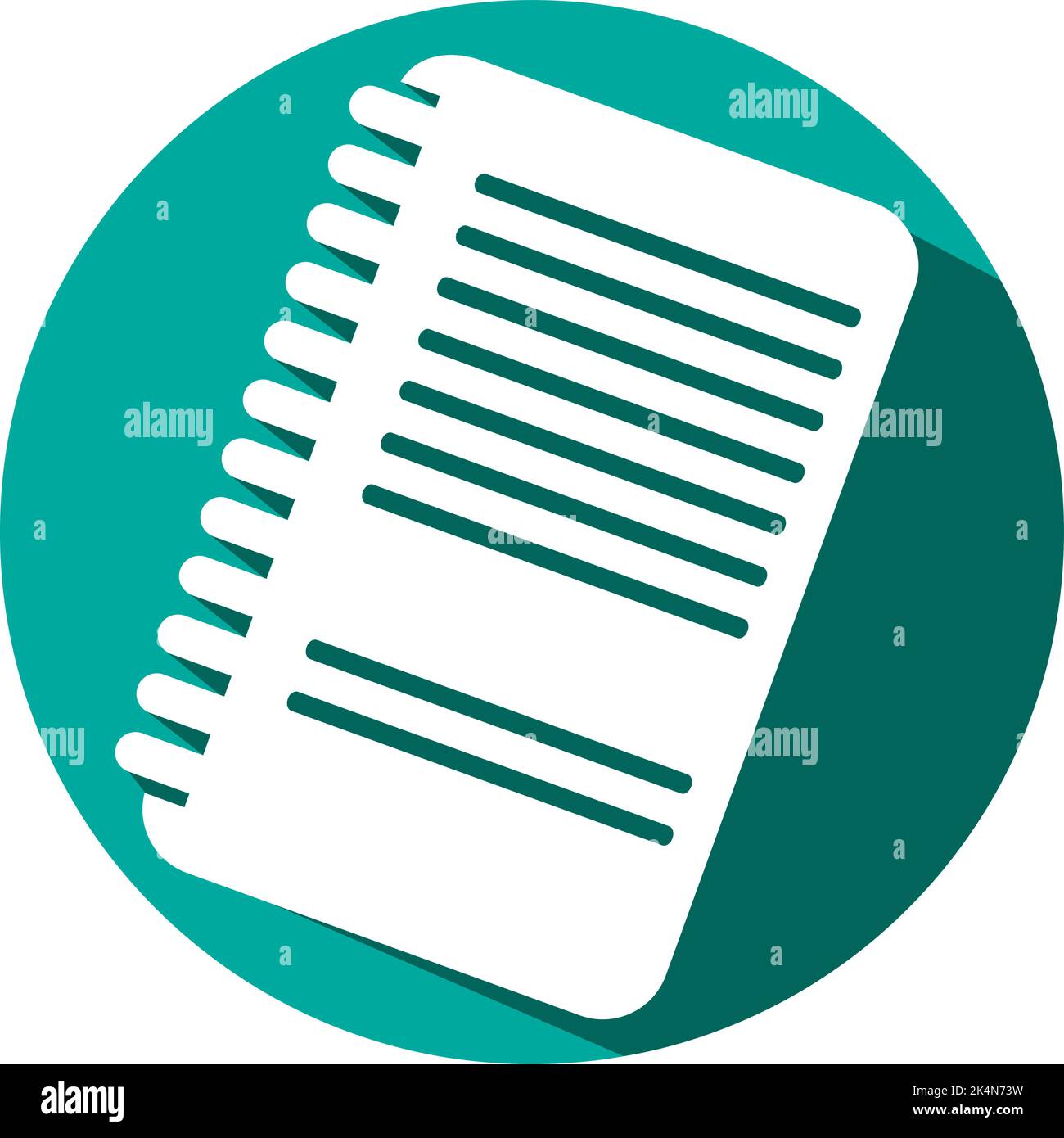 Stationery textbook, illustration, vector on a white background Stock ...