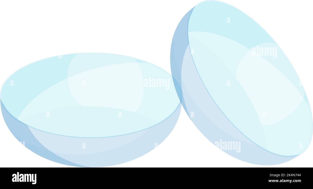 Optical lenses, illustration, vector on a white background Stock Vector ...